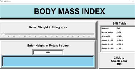 BMI Calculator In Python With Source Code