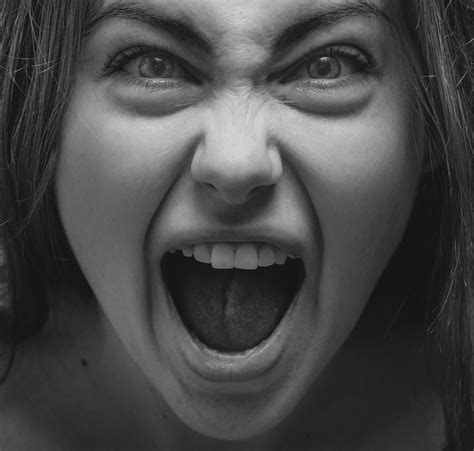 Woman Scream Monochrome Free Photo On Pixabay