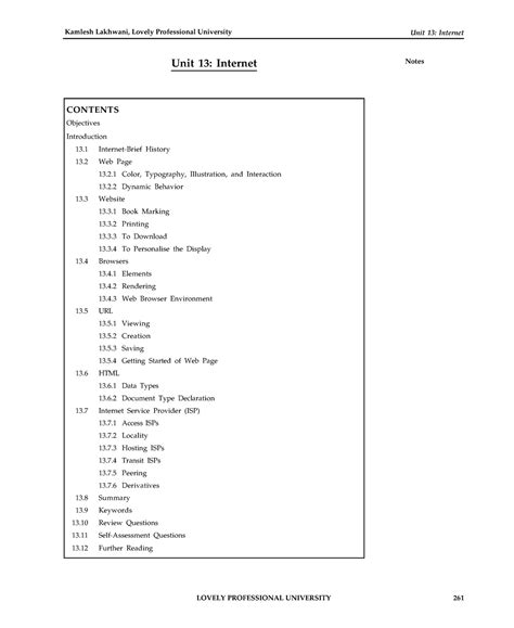 Basic Computer Skills Chapter 13 Unit 13 Internet Unit 13 Internet
