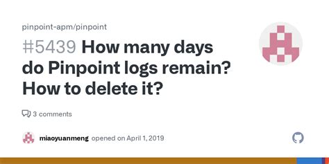 How Many Days Do Pinpoint Logs Remain How To Delete It · Issue 5439 · Pinpoint Apmpinpoint