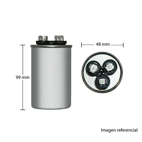 Capacitor 40 Uf 370 Vac Aires Del Valle