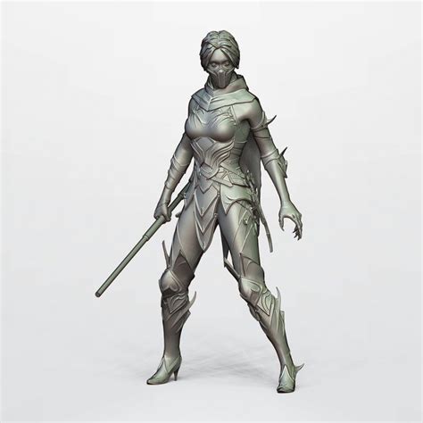 3d Printable Killer Girl By Gamelike