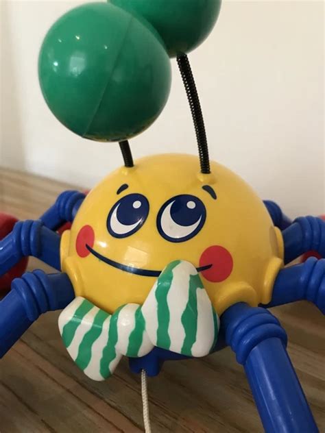 Vintage Tomy Webster The Spider Pull Along Toy With Sound 1999 Tested