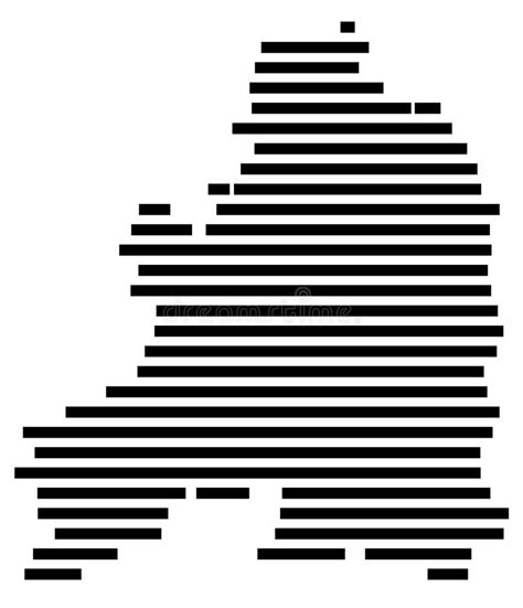 Map Of The State Or Region Guarda Portugal Stock Vector