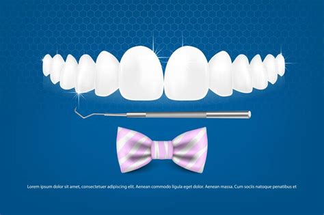 Premium Vector 3d Vector Illustration Realistic Teeth With Braces Upper