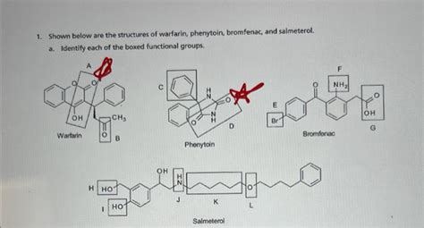Solved 1 Shown Below Are The Structures Of Warfarin