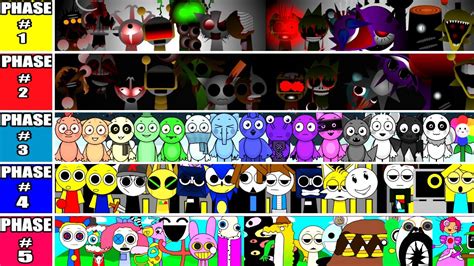 True Sprunki All Phases 1 5 In One All Characters Together In