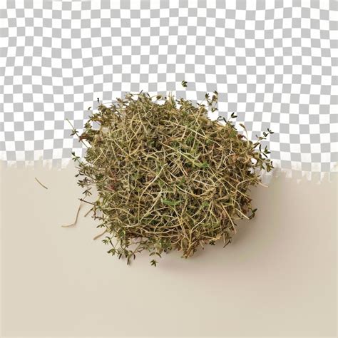 A Ball Of Grass Is On A Table With A Checkered Pattern Premium Ai