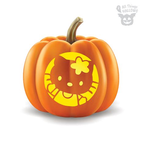 Hello Kitty Pumpkin Stencil Allthingshallows