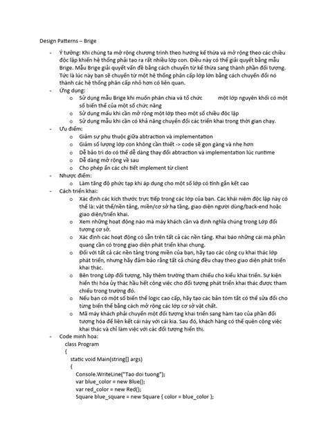 Design Patterns Brige Pdf