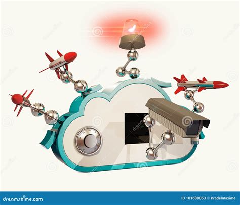 Cloud Security Stock Illustration Illustration Of Computer 101688053