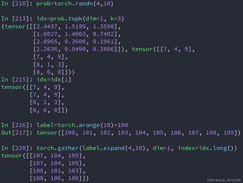Pytorch学习笔记（十一）——tensor高阶pytorch 从tensor 按照维度过滤 的高阶写法 Csdn博客