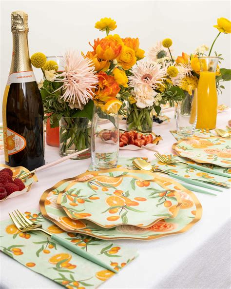 Sophistiplate Mimosa Round Bordered Trimmed Paper Disposable Dinner