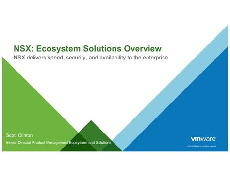 Vmware Nsx Ecosystem Overview Pdf