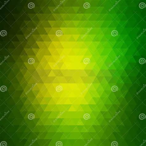 Green Triangular Background Polygonal Style Presentation Layout