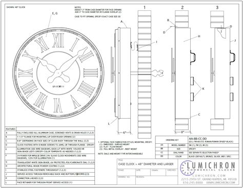 Drawings Lumichron Clock Company Drawings Lumichron Clock Company