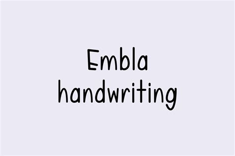 Embla Font By Woracado · Creative Fabrica