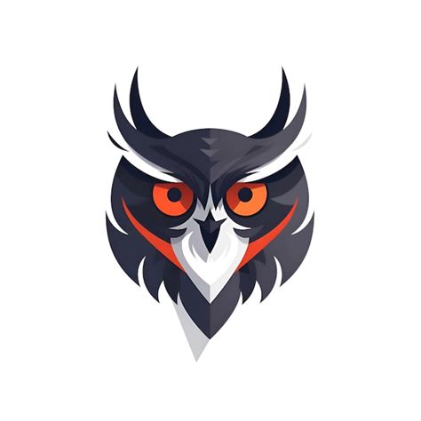 Premium Ai Image Owl Head Vector Logo Owl Head Logo Owl Head Logo
