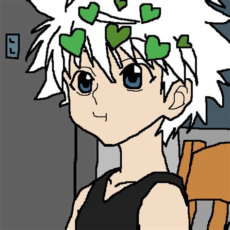 Pixilart Killua Sitting Hxh By I Love 199