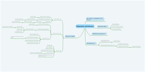 Separation And Divorce Mindmeister Mind Map