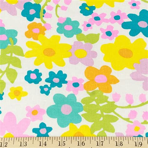 Groovy Floral Cotton Linen