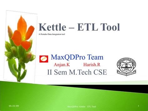 kettle etl tool ppt databases computer software and applications