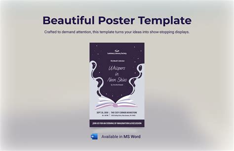 Free Poster Templates Microsoft Word