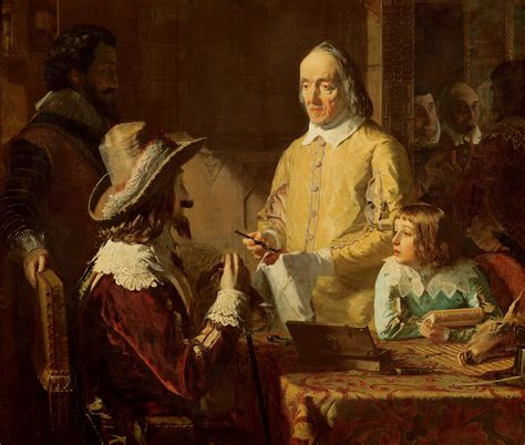 William Harvey 1578 1657 Demostrando A Carlos I Su Teoría De La Circulación De La Sangre