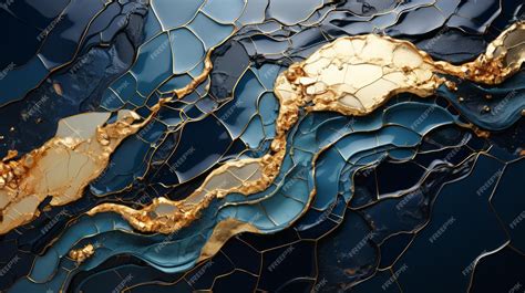 Arte Kintsugi Arte Digital De Estilo Kintsugi Técnica De Arte Tradicional Japonesa Foto Premium