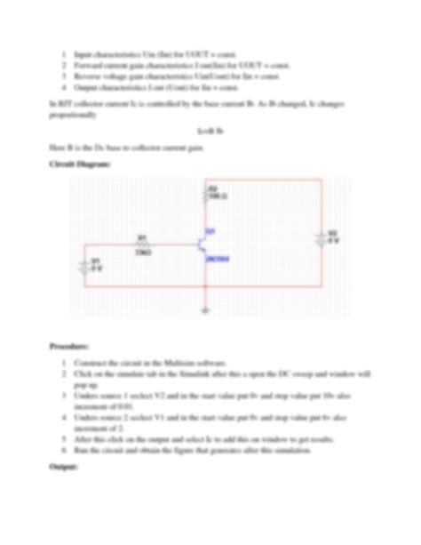 Solution Bjt Analysis Using Simulation Studypool