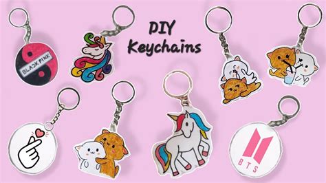 Diy Keychain Crafts Cute Paper Keyring Idea How To Make Keychain Keyring Bff Keychain