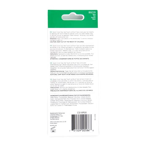 Kiss Quick Cover Gray Hair Touch Up Black Noir 7 G Online At Best Price