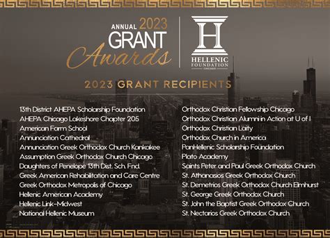 The Hellenic Foundation 2023 Grant Awards Virtual Event The Greek