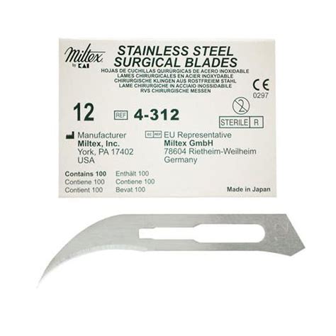 Integra® Miltex® Surgical Blade 12 Stainless Steel Sterile Ace