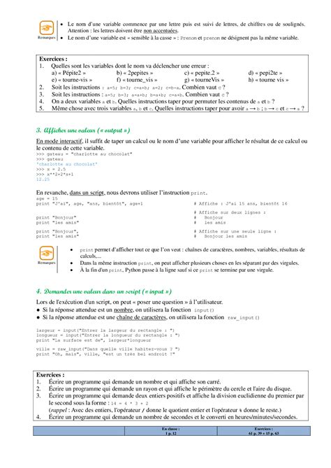 Algorithmique Résumé De Cours Alloschool