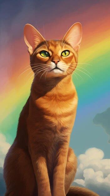 Premium Vector Abyssinian Kitten Cat