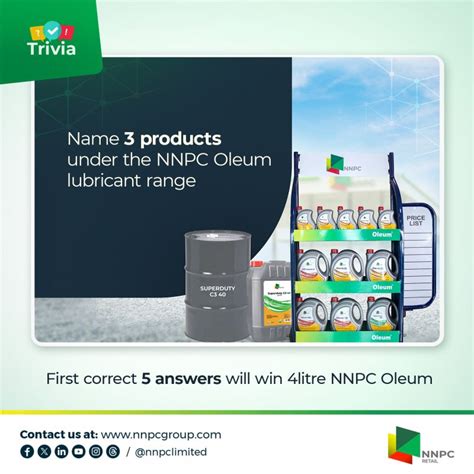 Nnpc Retail Ltd On Linkedin Nrltriviawednesday Performanceinmotion Nnpcretail