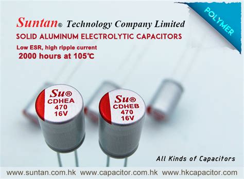 Suntan Solid Aluminum Electrolytic Capacitors