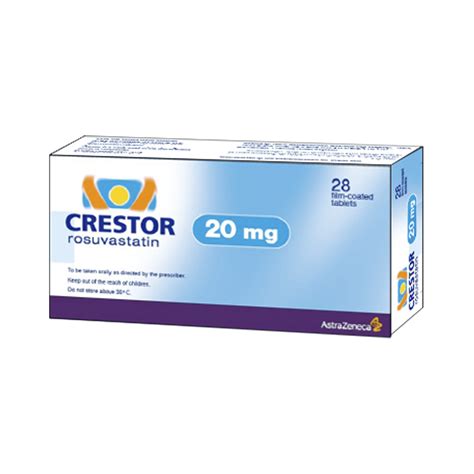 Crestor 20 Mg 28 Tablets