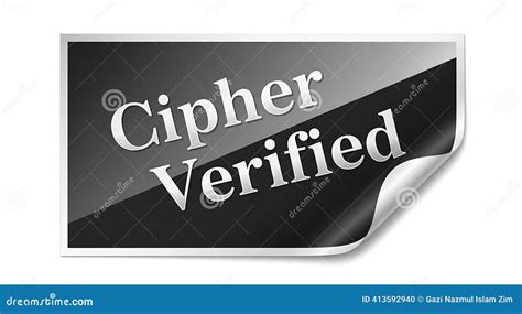 Cipher Concept Vector Software Encryption Cipher Algorithm Data
