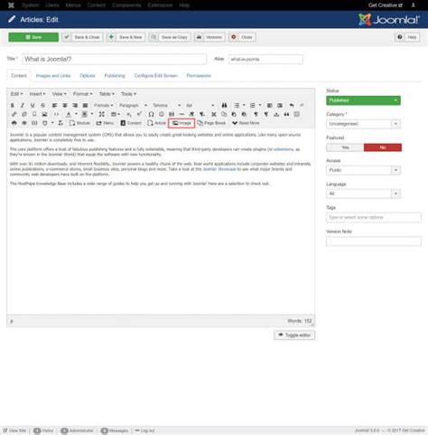 How To Add An Image To A Joomla Article HostPapa Knowledge Base