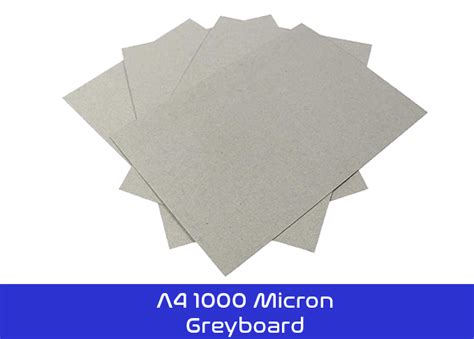 1000 Micron Greyboard A4 1mm Card Thick Mount Backing Board Copier Paper