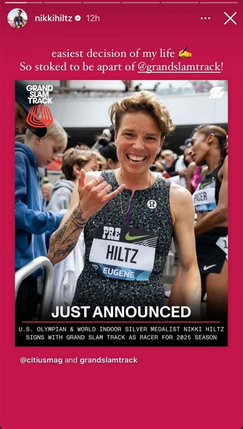 Non Binary Athlete Nikki Hiltz Reacts To Signing Up For Michael Johnsons Grand Slam Track League