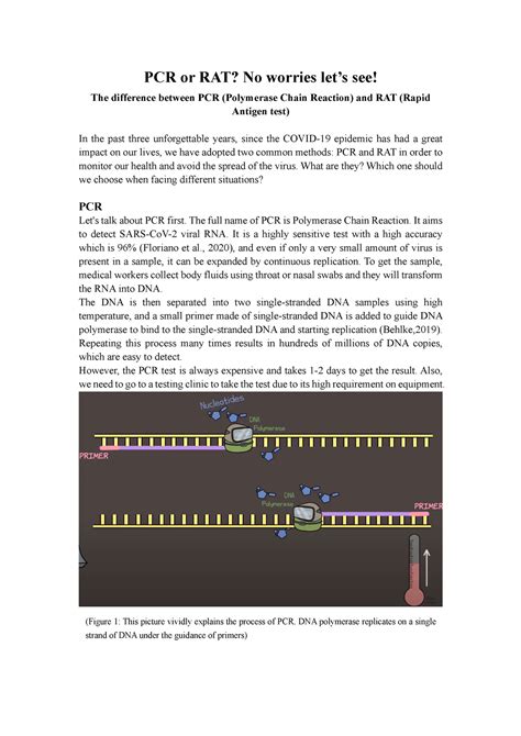 Science Communication Example Pcr Or Rat No Worries Lets See The Difference Between Pcr