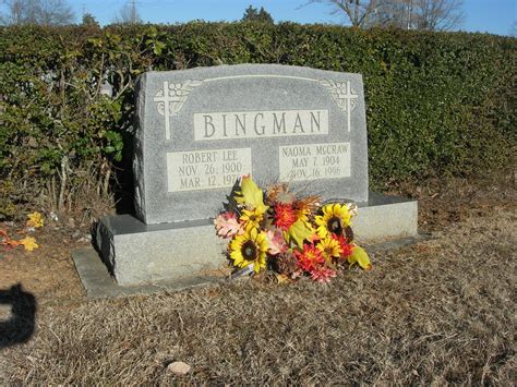 Robert Lee Bingman 1900 1976 Mémorial Find A Grave