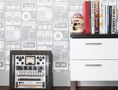 Analog Nights Wallpaper With Boombox Prints Key Features Price