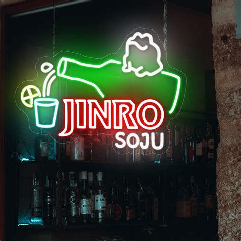 Jinro Soju Neon Sign For Wall Decor Dimmable Soju Led Sign