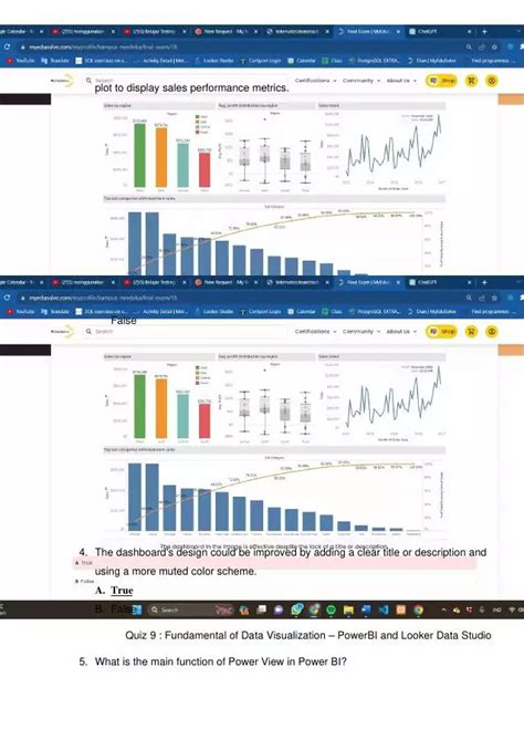Quiz 8 Fundamental Of Data Visualization Effectiveness Of Chart