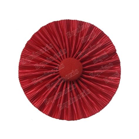 Masonic Rosette Red