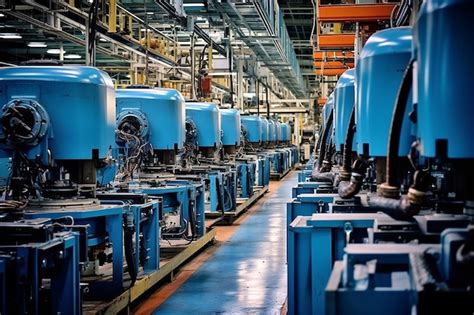 Premium Photo Automotive Assembly Line Robots